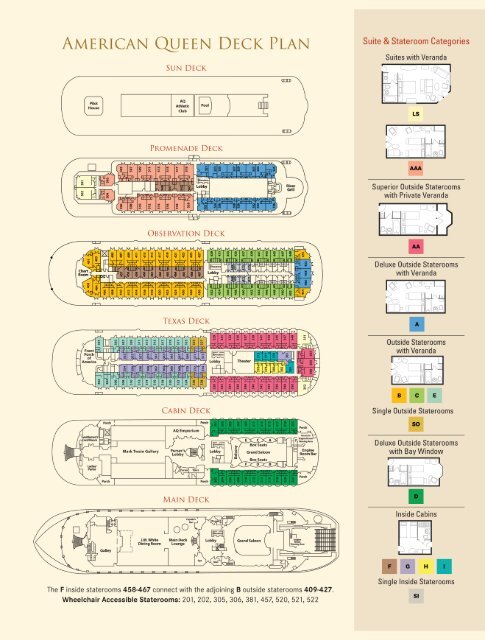 View 2013 Deck Plan - American Queen Steamboat Company