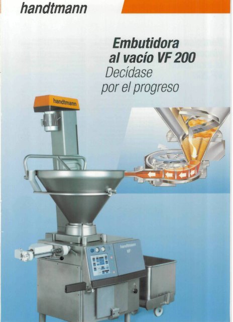 handtmann Embutidora alvacio VF200 Decidase por el progreso