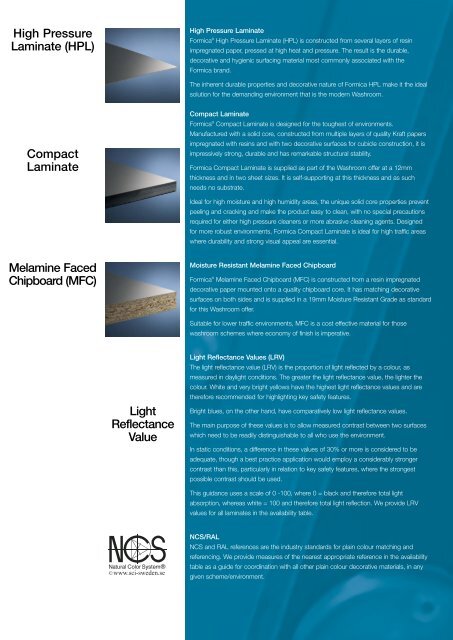 High Pressure Laminate (HPL) Compact Laminate Melamine Faced ...