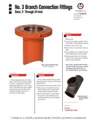 TDW Tapping Fittings ASME B31.3 4-16 - T.D. Williamson, Inc.