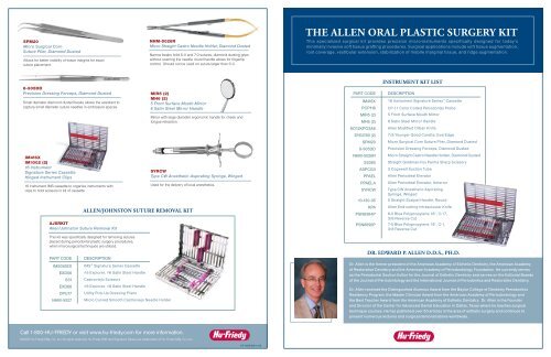 ThE allEn Oral PlaSTic SurgEry KiT