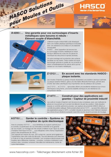 HASCO Solutions pour Moules et Outils