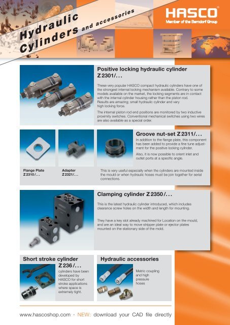 Hydraulic Cylinders - Hasco