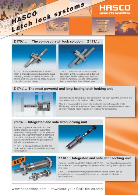 HASCO Latch lock systems NEW