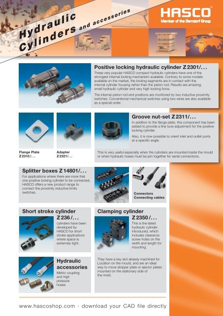 Hydraulic Cylinders - Hasco