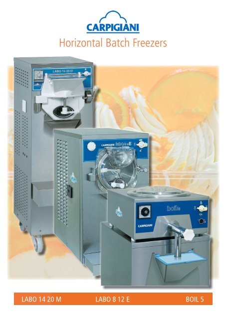 Horizontal Batch Freezers - Carpigiani