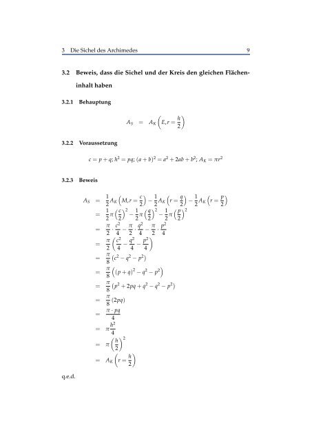 3 Die Sichel des Archimed