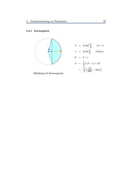A Formelsammlung zur
