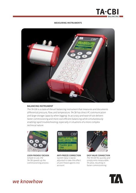 TA-CBI - TA Hydronics