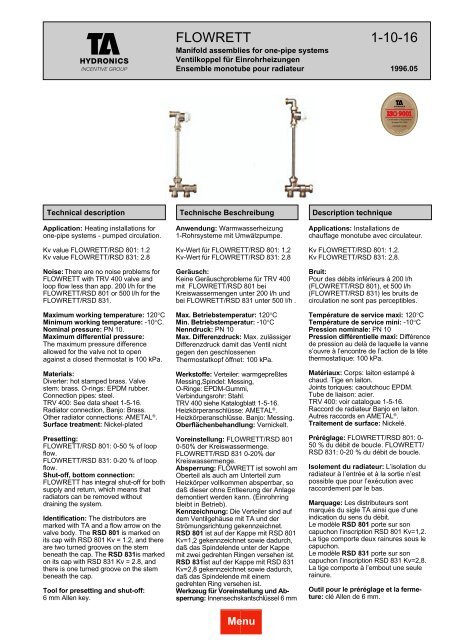 FLOWRETT 1-10-16 - TA Hydronics