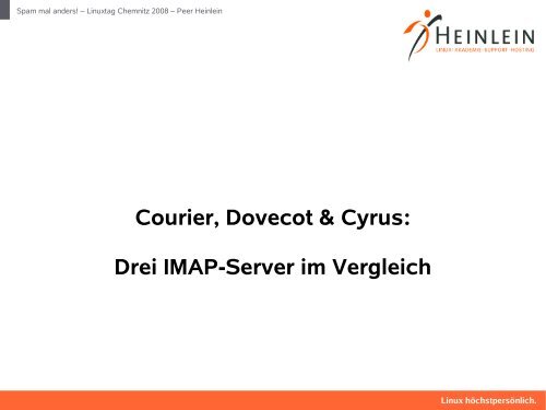 Courier, Dovecot & Cyrus: Drei IMAP-Server im Vergleich - Heinlein