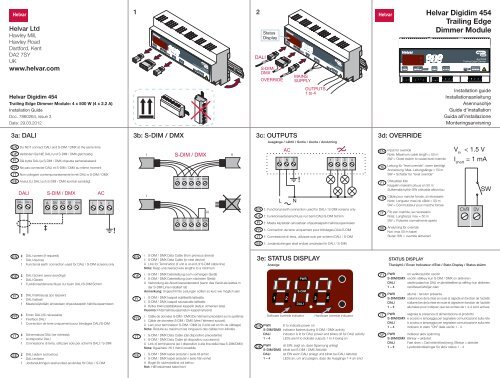 Helvar Digidim 454 Trailing Edge Dimmer Module