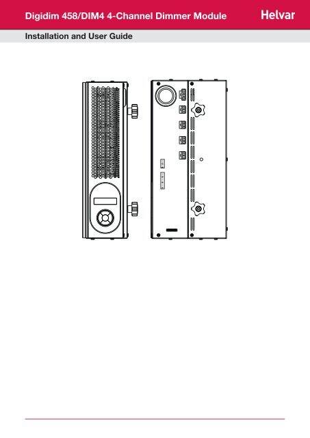 Digidim 458/DIM4 4-Channel Dimmer Module - Helvar