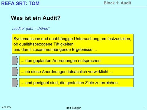 Was ist ein Audit?