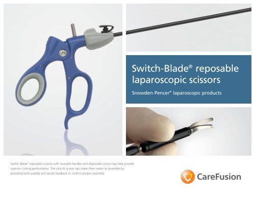 Switch-Blade® reposable laparoscopic scissors - CareFusion