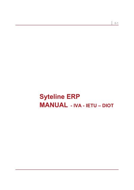 Syteline ERP MANUAL - Cimatic