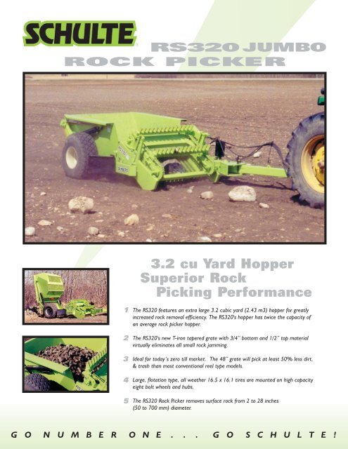 RS320 Rock Picker:RS320 Rock Picker - Schulte