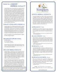 Aromatherapy Guide to Essential Oils - Simplers Botanicals