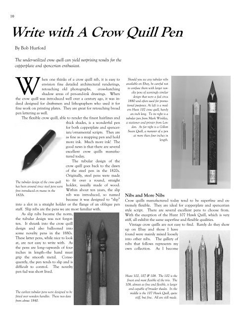 Quill Pen Writing Examples