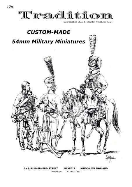 54mm animated Charles Stadden figures - Tradition of London