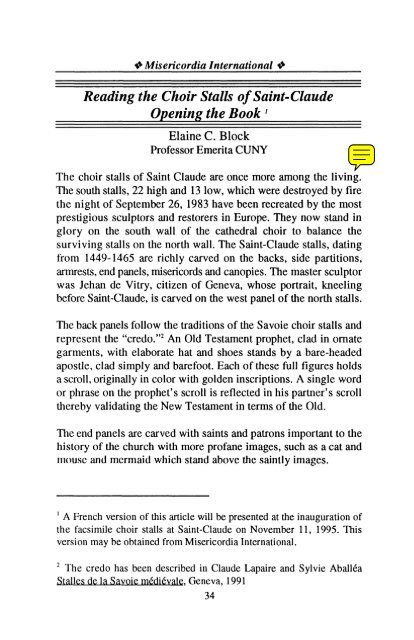 04 Block, Elaine C. (1995)-Reading the Choir - Leeds Trinity University