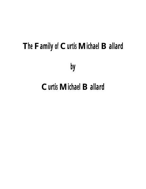 Family Tree Maker - My Ballard Family Tree