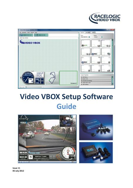 Video VBOX Setup Software Manual - Racelogic