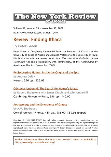 Review: Finding Ithaca - Odysseus Unbound