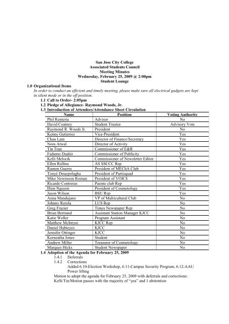 IB.07 Associated Student Body Meetings.pdf - San Jose City College