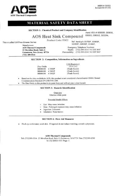 Customs Clearance Tentang Msds Material Safety Data Sheet