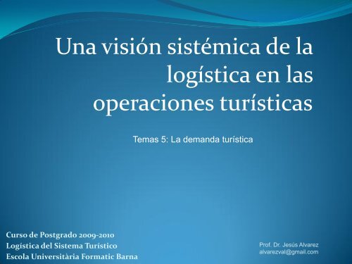 Sistema Turístico - Turismo: Operaciones y Logistica / FrontPage