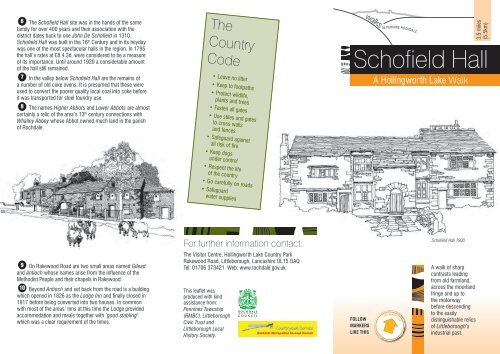 Schofield Hall - A Hollingworth Lake Walk - Visit