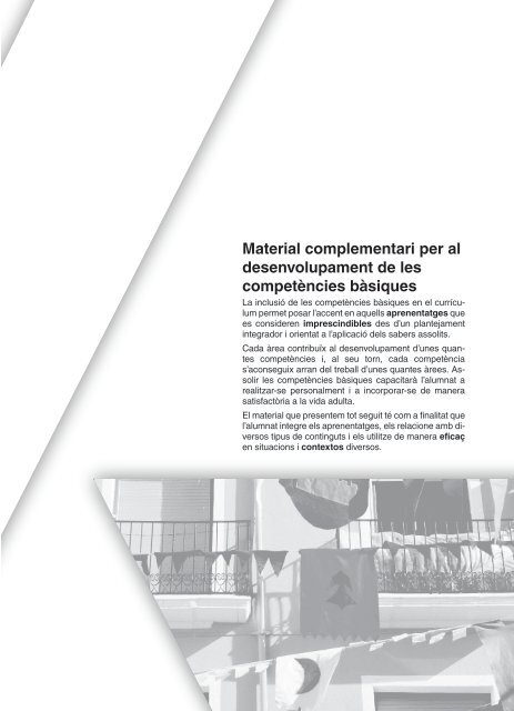 Material complementari per al desenvolupament de les ...