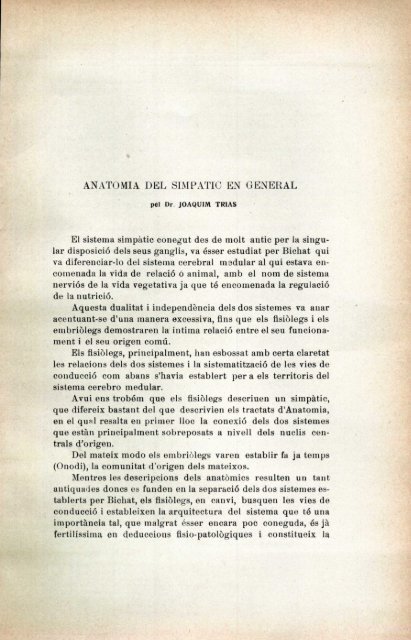 Anatomia del simpàtic en general