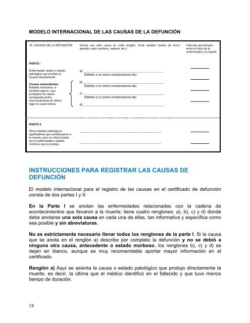 Causas De La DefunciÓn E