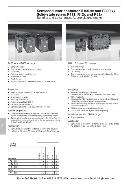ABB Solid-State Relays & Semiconductor Contactors