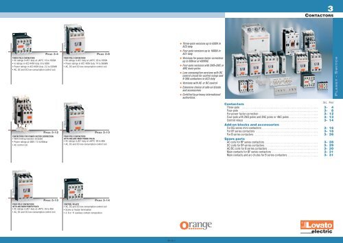 Contactors - LOVATO Electric SpA