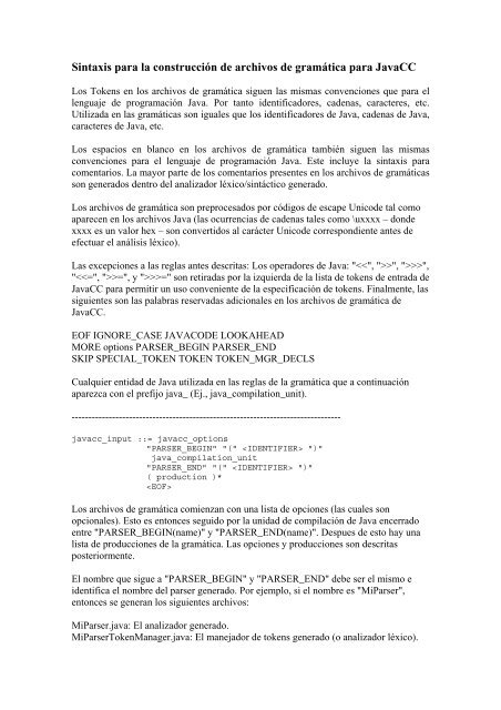 Sintaxis De Java Sintaxis De Java | PDF | Objeto (informática) | Java