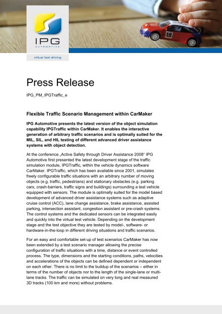 Press Release - IPG Automotive