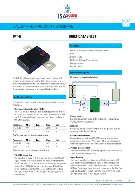 IVT-B - Isabellenhuette Heusler GmbH & Co KG