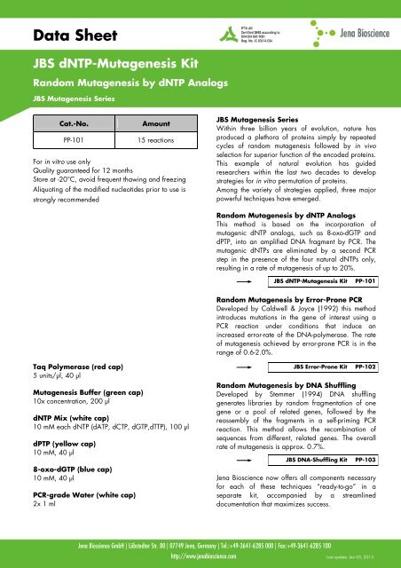 Data Sheet - Jena Bioscience