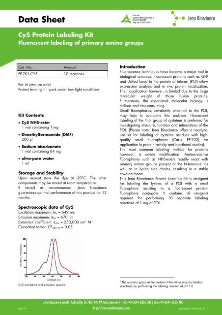 Data Sheet - Jena Bioscience