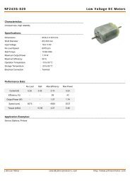 HC385MG-120 Low Voltage DC Motors - Johnson Electric