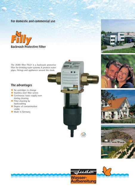 Backwash Protective Filter - Judo Wasseraufbereitung GmbH