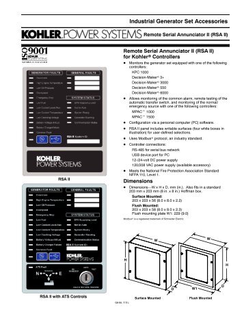 Spec Sheet, Decision-Maker 550 Controller Communications (G6-50)