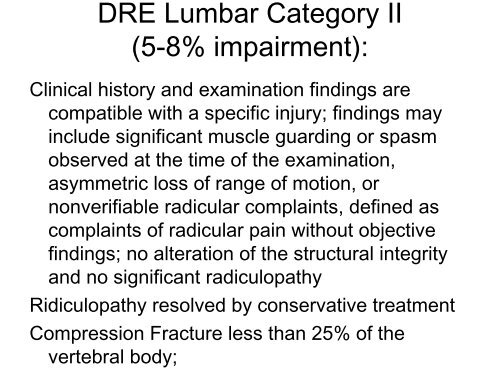 DRE Lumbar