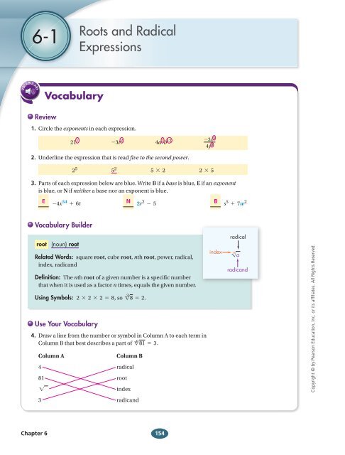 Parts Of A Radical Expression