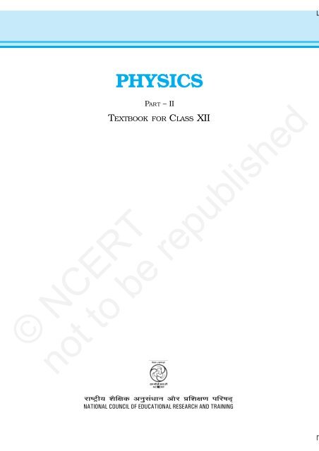 Physics Class XII Part - II