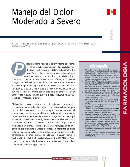 Manejo del Dolor Moderado a Severo - IntraMed