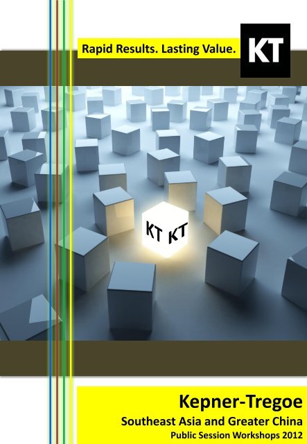 benefits - Kepner-Tregoe